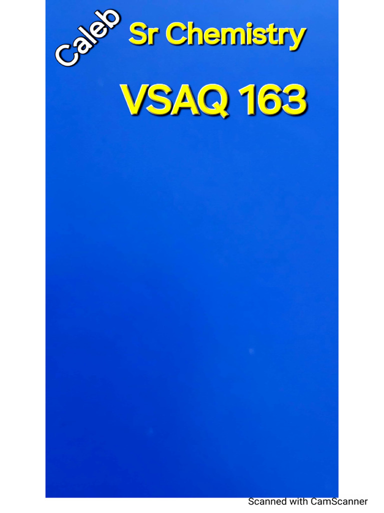 SR Chemistry 163 VSAQ (2M) | PDF