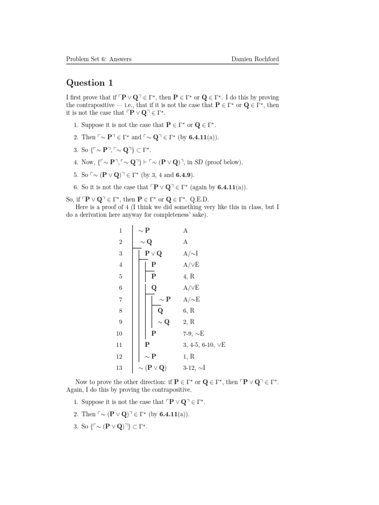 MIT24 241F09 hw06 Sol | PDF | If And Only If | Logic