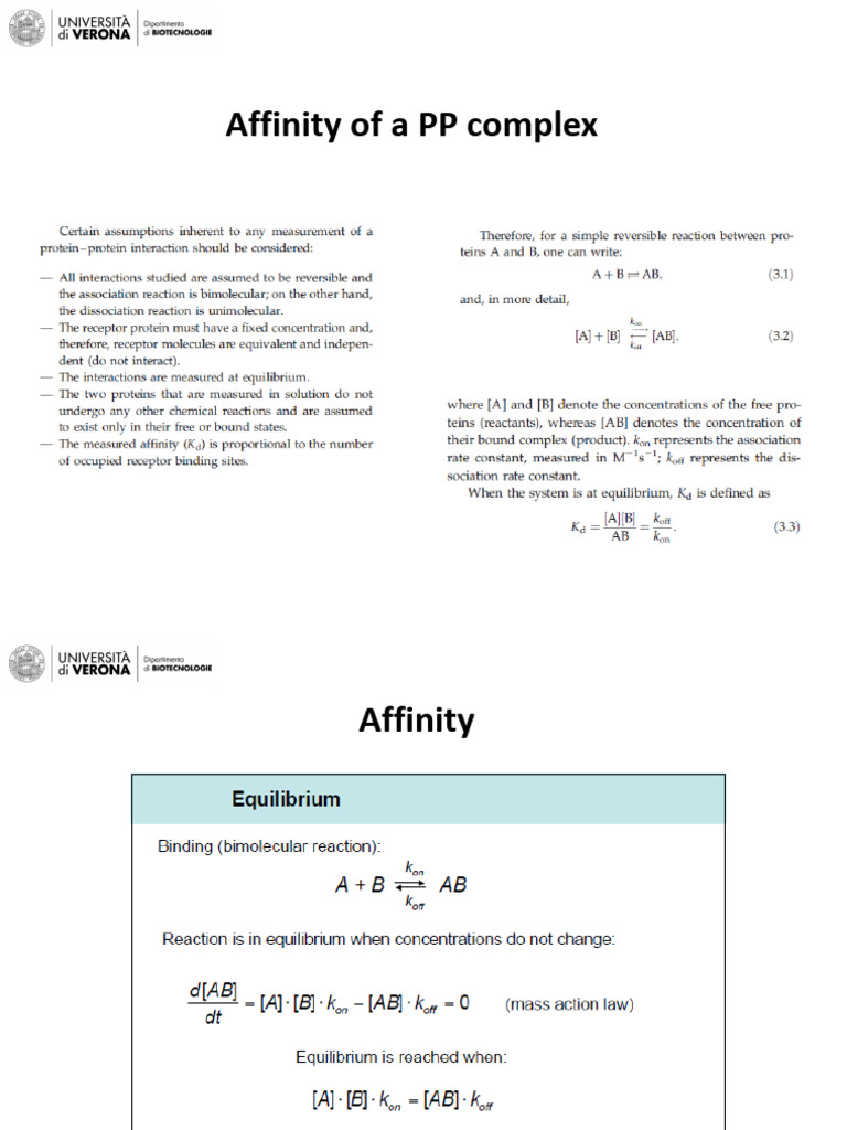 Functional Affinity (PPI) | PDF | Ligand (Biochemistry) | Nutrients