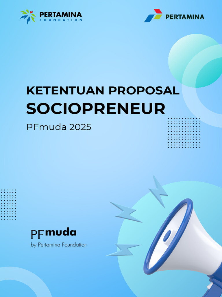 Format Proposal Sociopreneur Pfmuda 2025 PDF | PDF