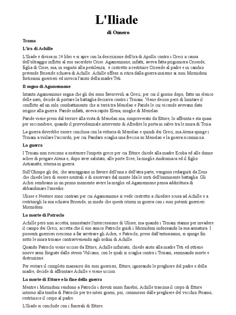 L'Iliade | PDF