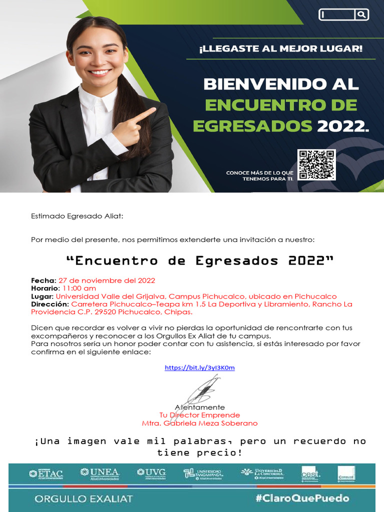 Encuentro de Egresados Aliat 2022 | PDF