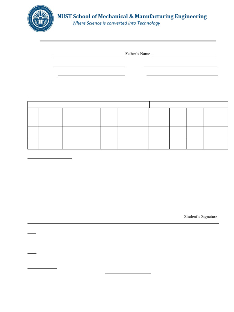 Summer-Semester-Form-PG | PDF