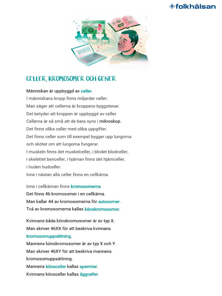 Celler Kromosomer Och Gener | PDF