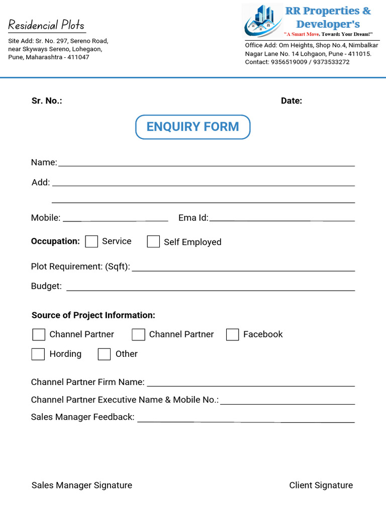 Enquiry Form | PDF