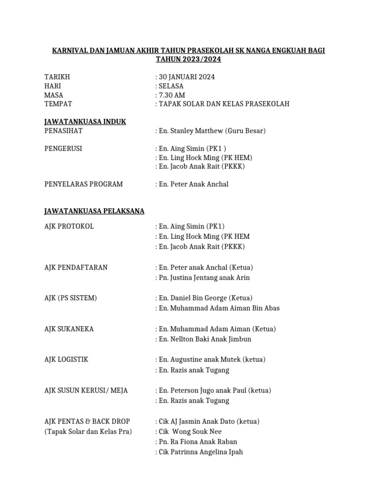 AJK KARNIVAL PRA 2024 | PDF
