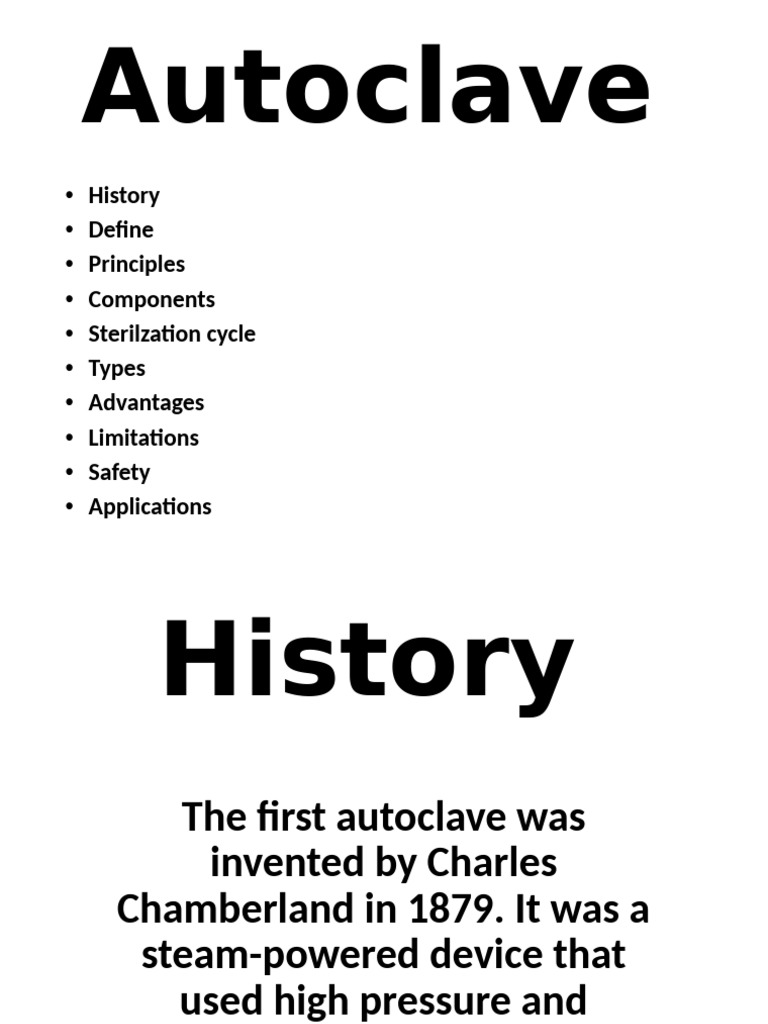 Autoclave: Types, Uses, and Safety Guide | PDF | Sterilization ...
