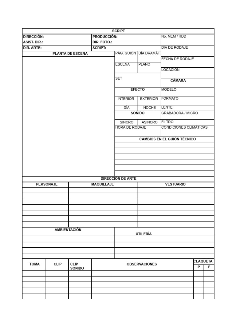 Formato Script Opc. 2 | PDF