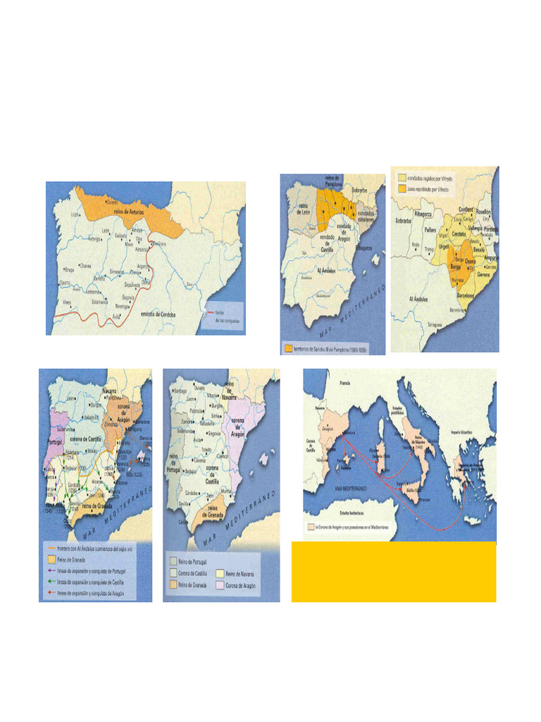 Reconquista VIII-XIII Mapas | PDF