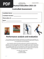Pe Gcse Course Work | PDF | Weakness | Defender (Association Football)