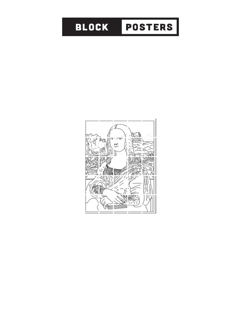 Create a Block Poster in A4 Portrait | PDF