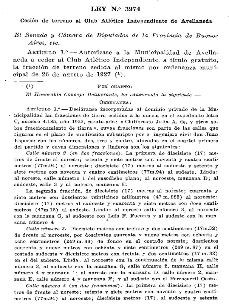 Ley 3974 | PDF