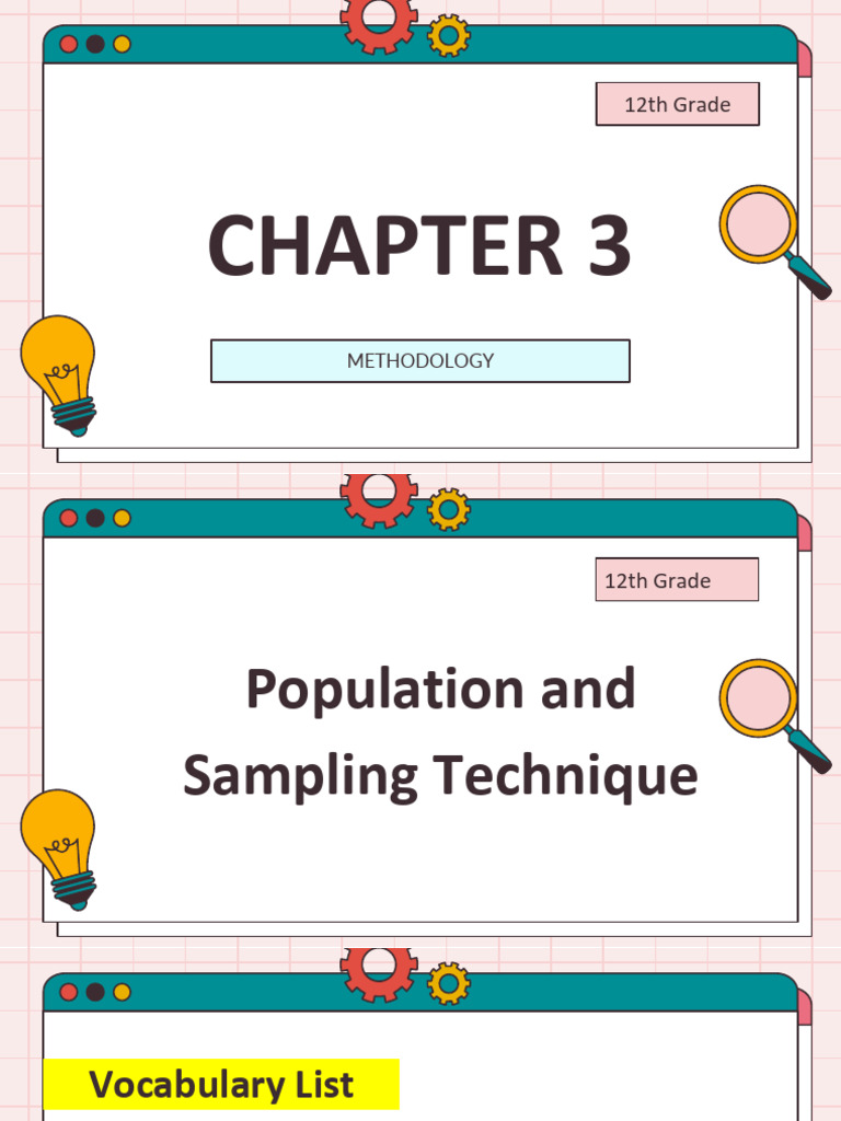 Population and Sampling Techniques | PDF | Sampling (Statistics ...