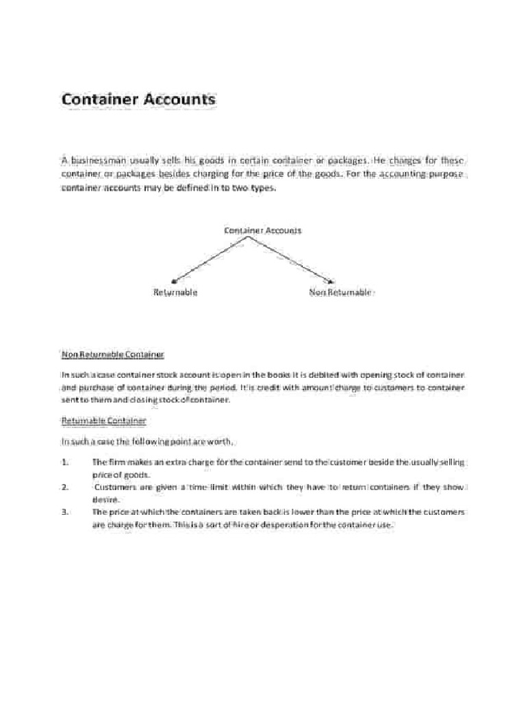 Container account. | PDF