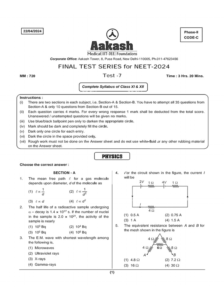 FTS-07(C&D)(P2)_22-04-2024 | PDF