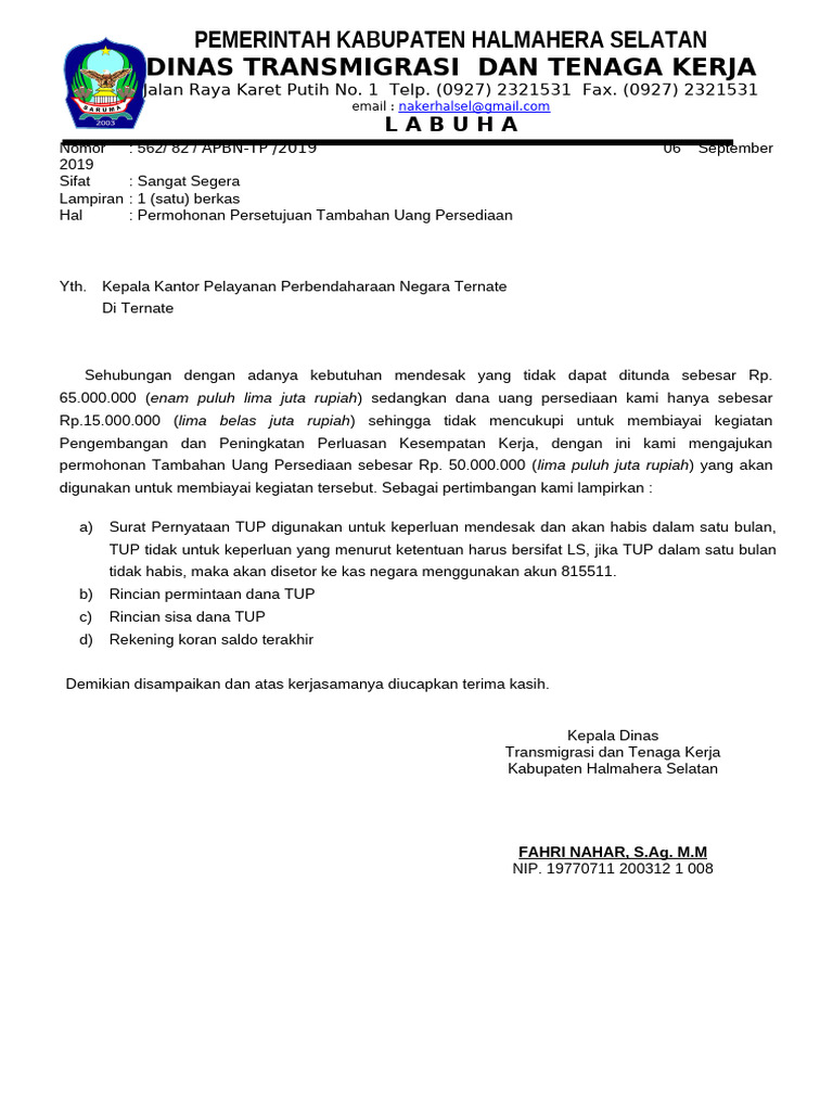 Permohonan TUP | PDF