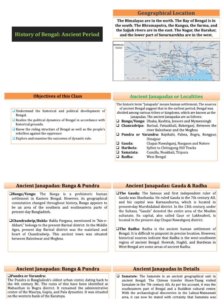 Ancient Bengal History | PDF
