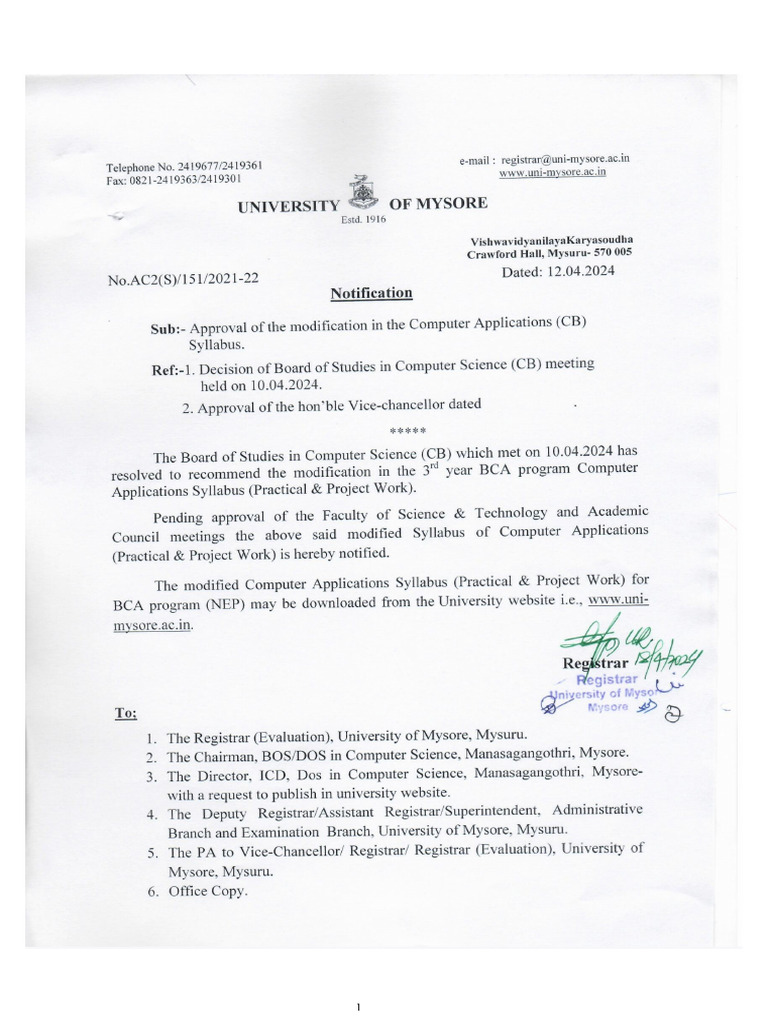 3rd BCA Syllabus (1) | PDF