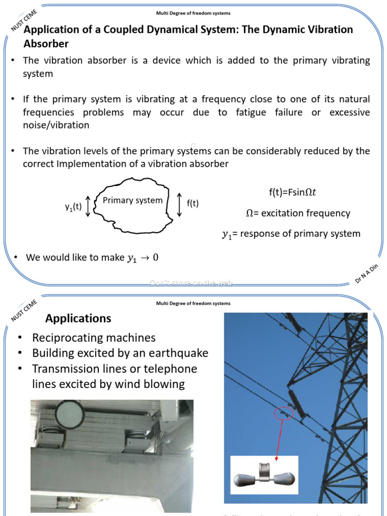 Dynamic Vibration Absorber | PDF | Physical Quantities | Oscillation