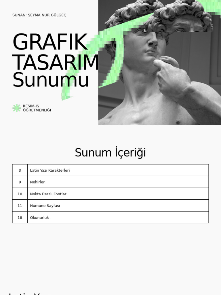 Neon Yeşili Ve Siyah Modern Sanat Tarihi Sunumu | PDF