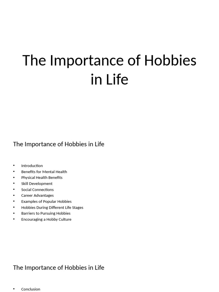Benefits of Hobbies for Well-Being | PDF | Hobbies | Creativity