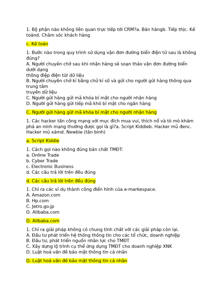 TMDT THÙY NHA | PDF