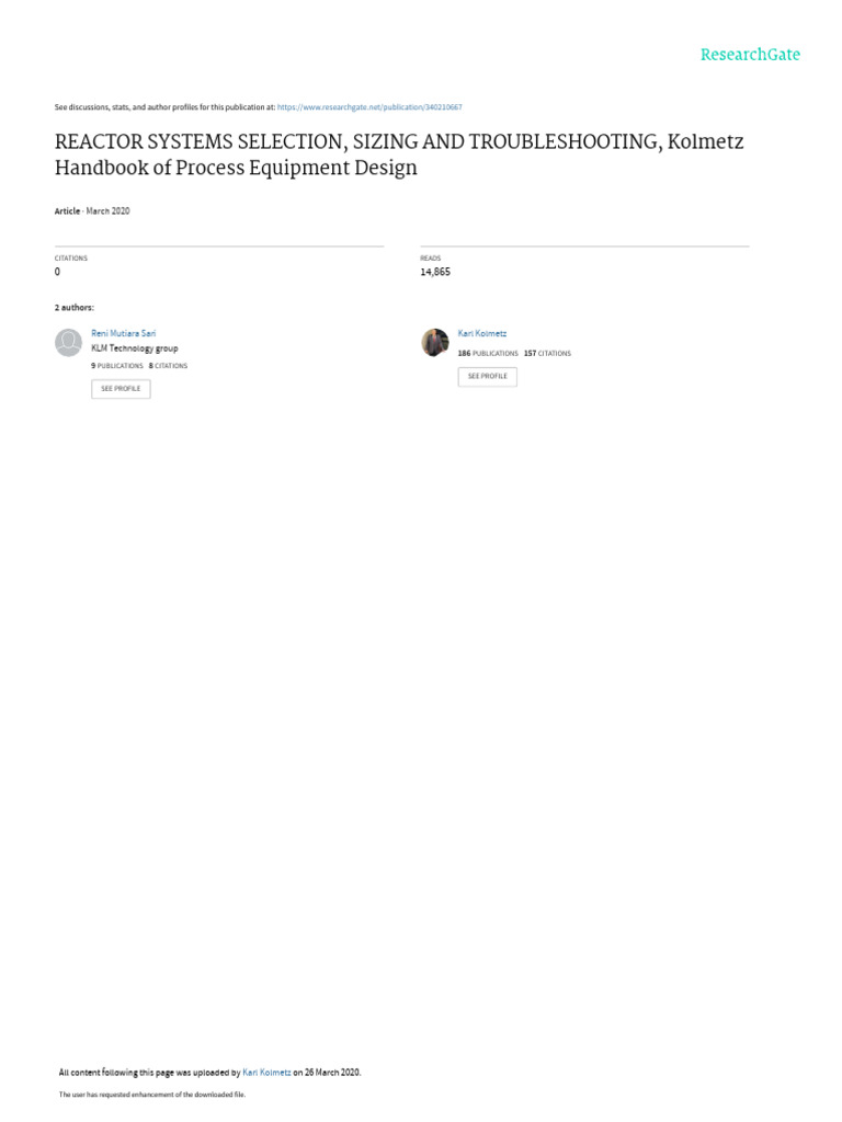 Engineering Design Guidelines Reactor Systems Rev1.2web | PDF ...