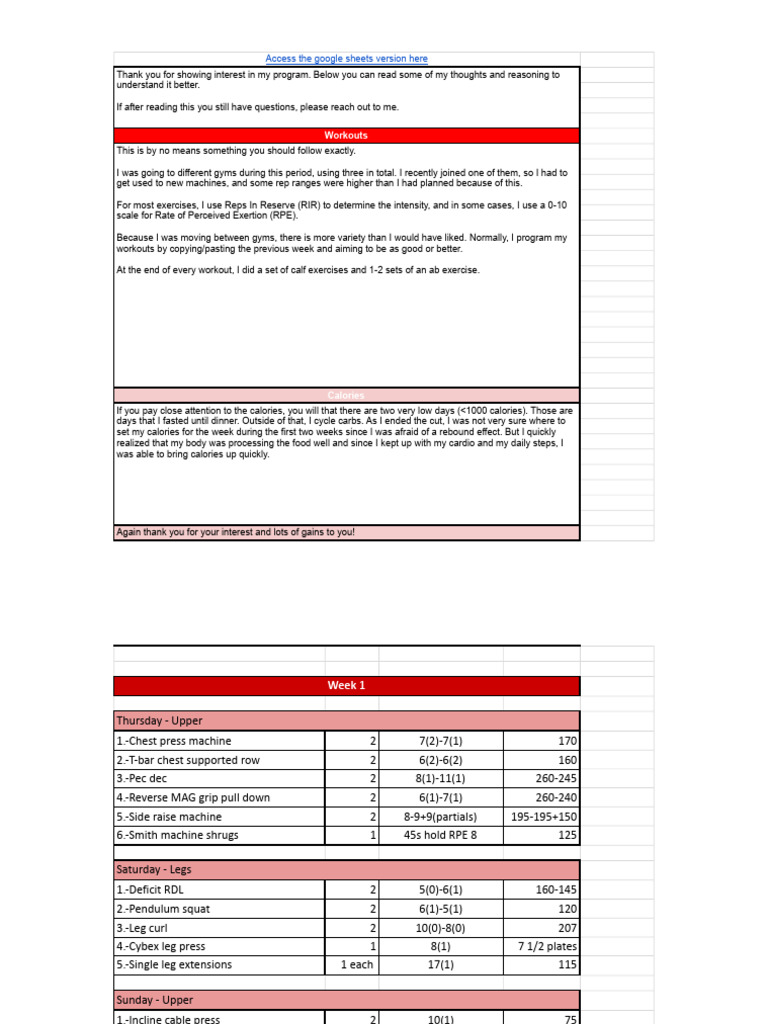 Bulk Program PDF VICTOR TARIN | PDF | Physical Fitness | Physical Exercise