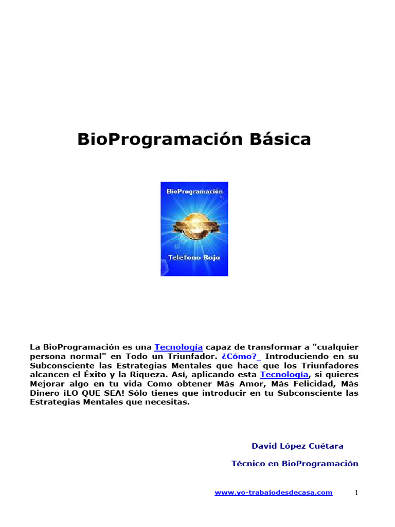 BioProgramaci N B Sica | PDF | Importar | Neurona