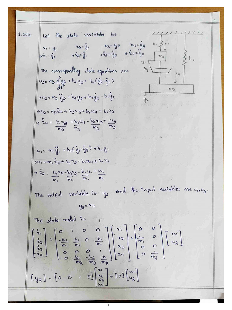 Control Systems Assignment - 1 | PDF