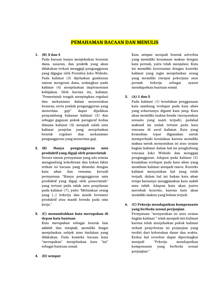 (Pembahasan) PBM Dan PPU 012 | PDF