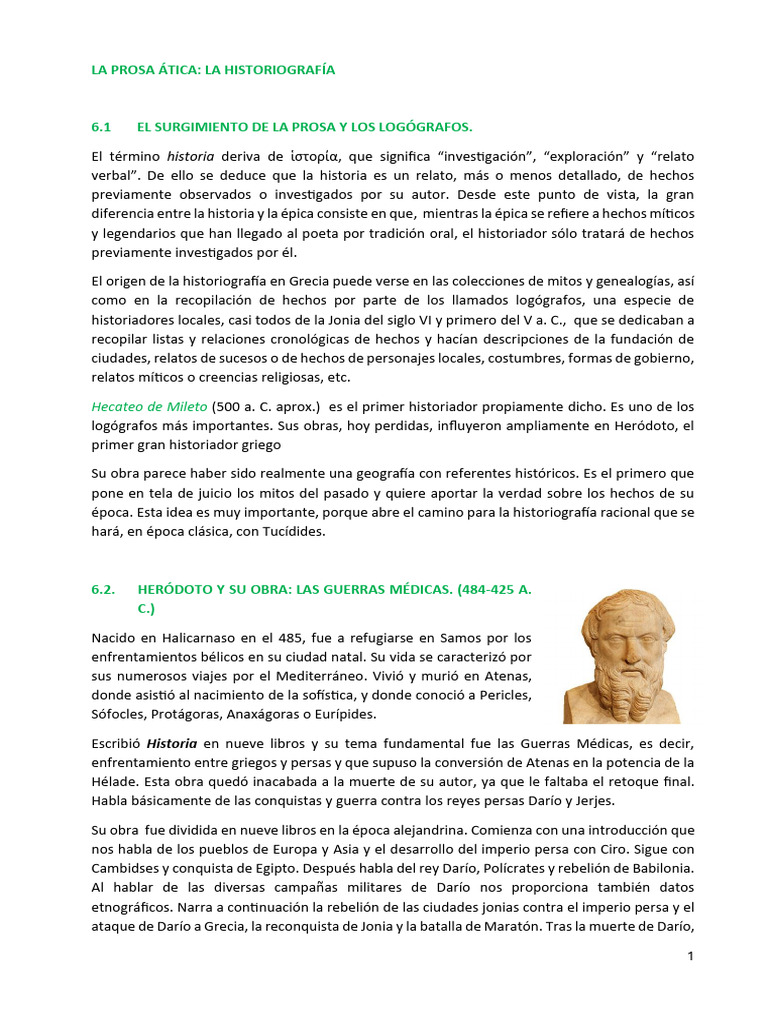 Historia de la Prosa Ática y sus Autores | PDF | Herodoto | Tucídides