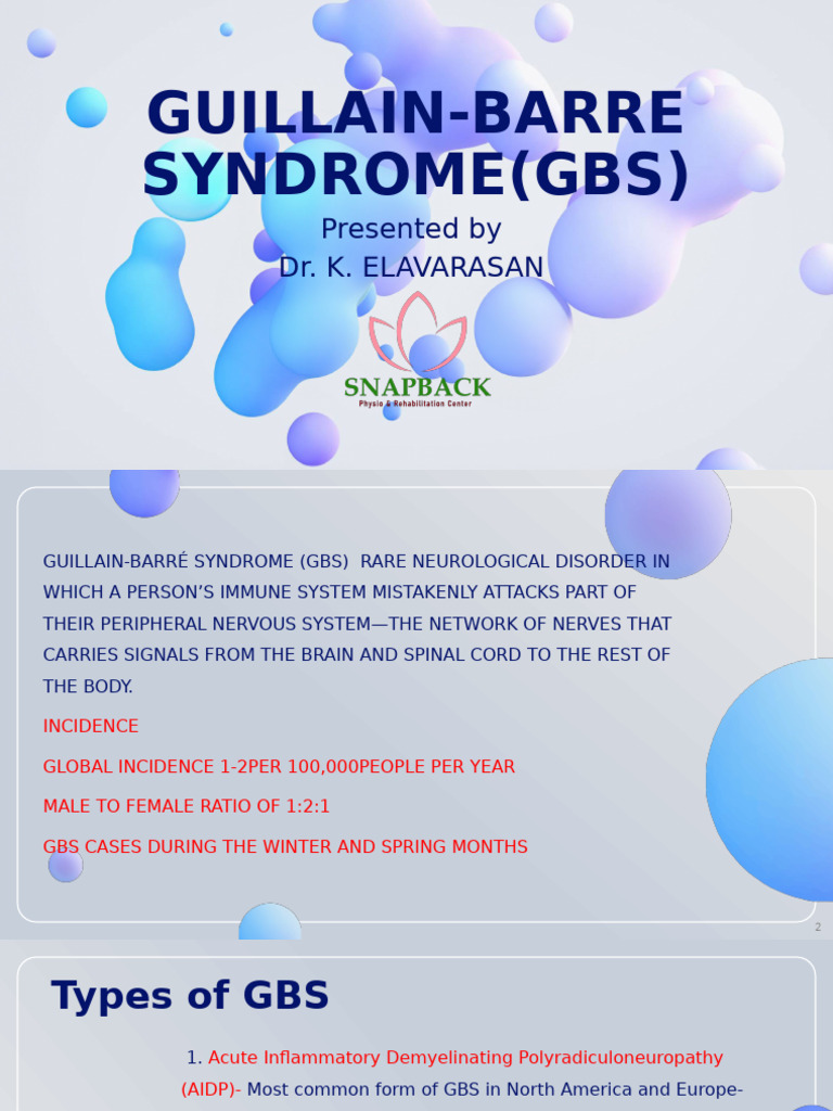 Guillain Barre Syndrome (GBS) | PDF | Neurological Disorders | Diseases And Disorders