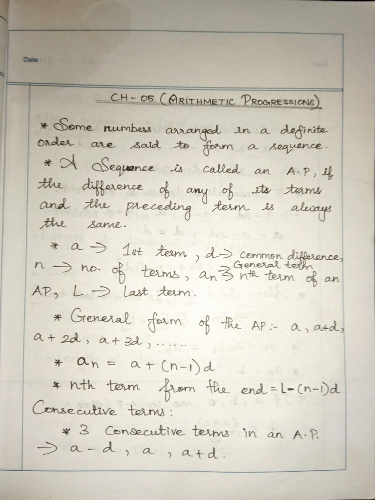 Understanding Arithmetic Progressions | PDF