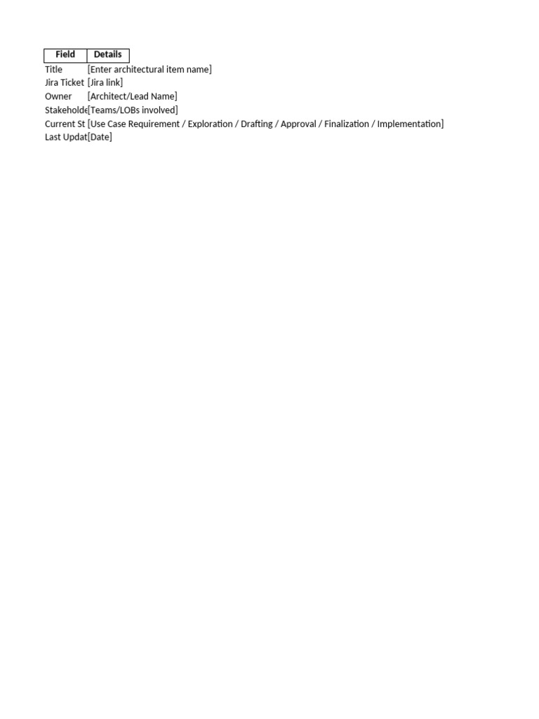 Architectural Item Tracking | PDF