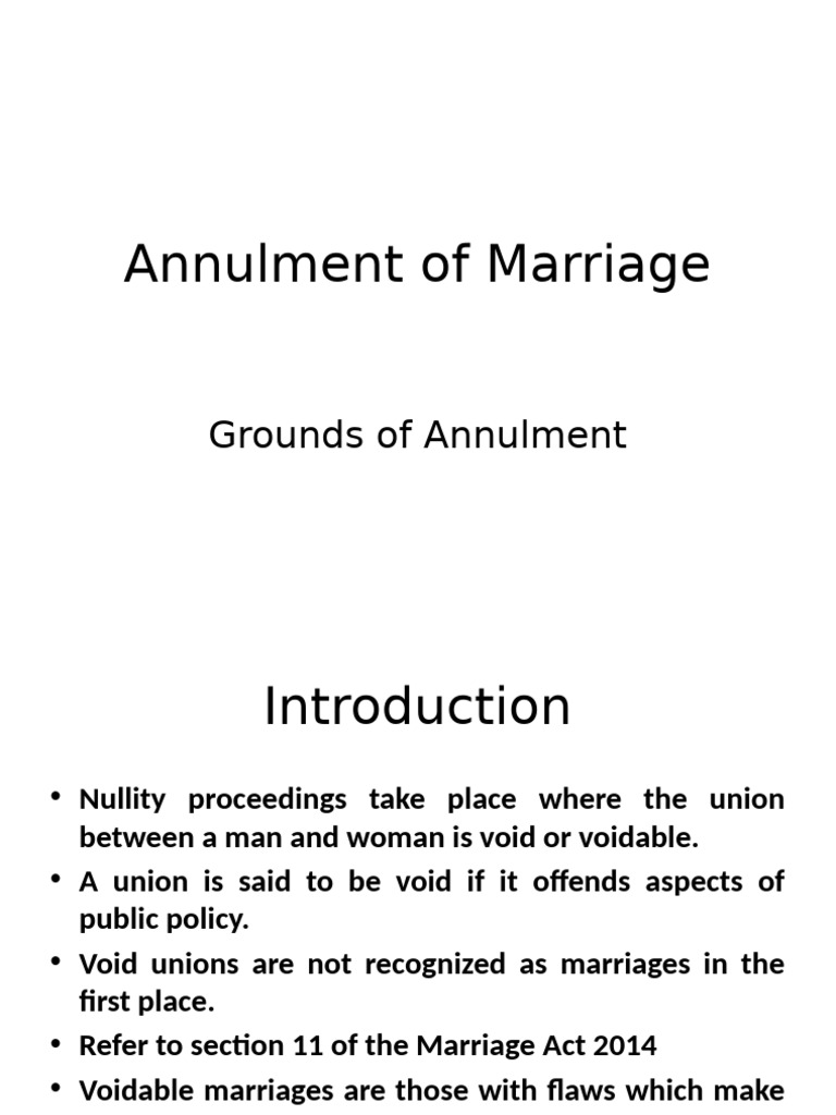 Annulment of Marriage | PDF | Annulment | Marriage