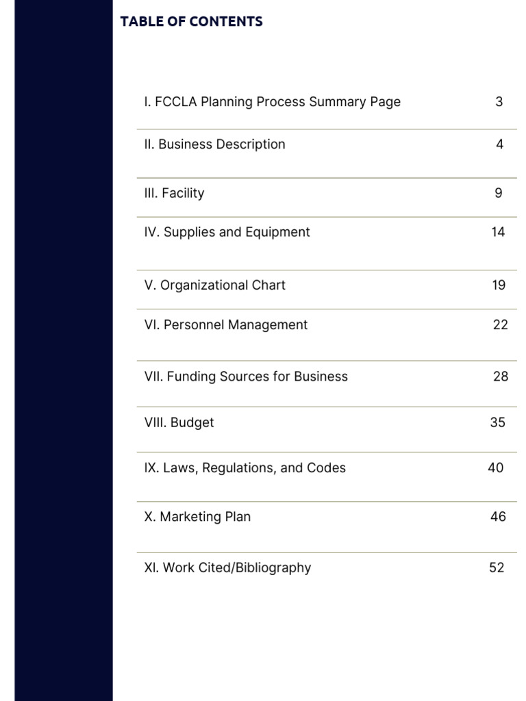 Table of Context | PDF