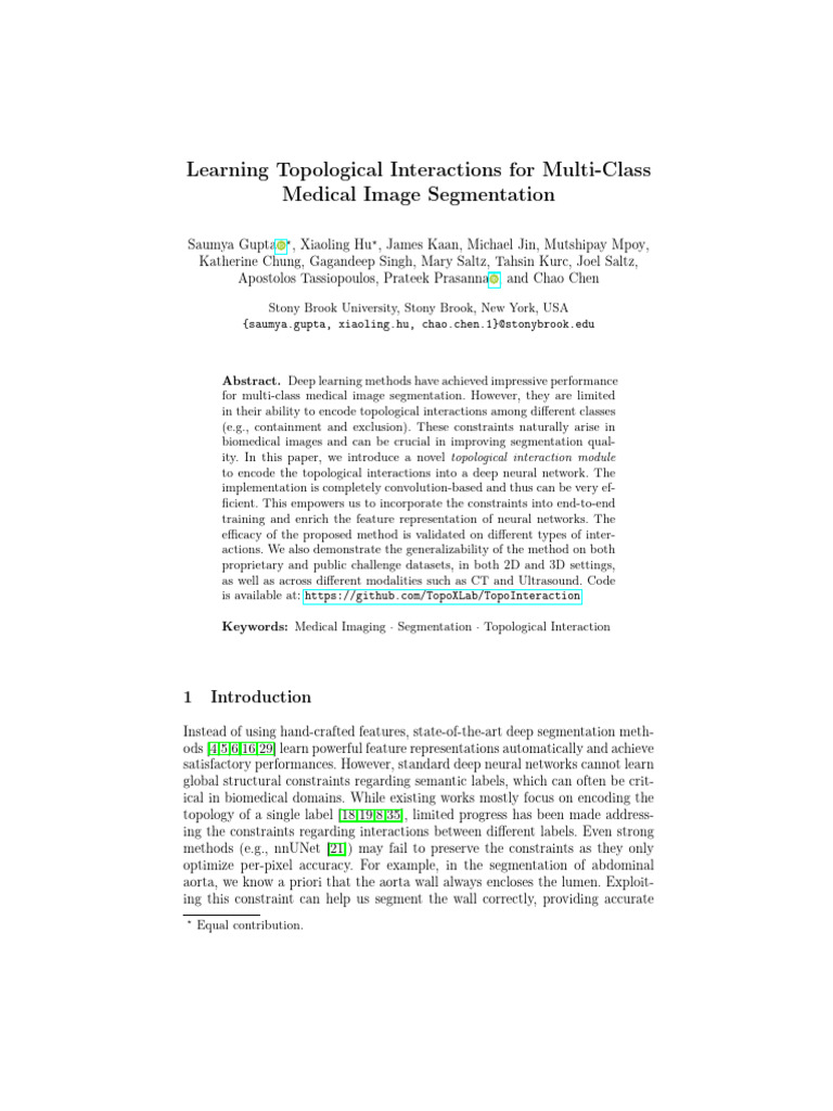 Gupta_2022_Topological_Loss | PDF | Image Segmentation | Convolution