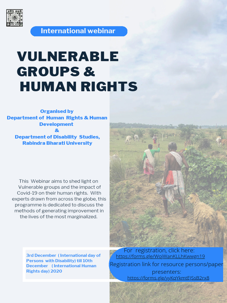 Vulnerable Groups & Human Rights: International Webinar | PDF ...