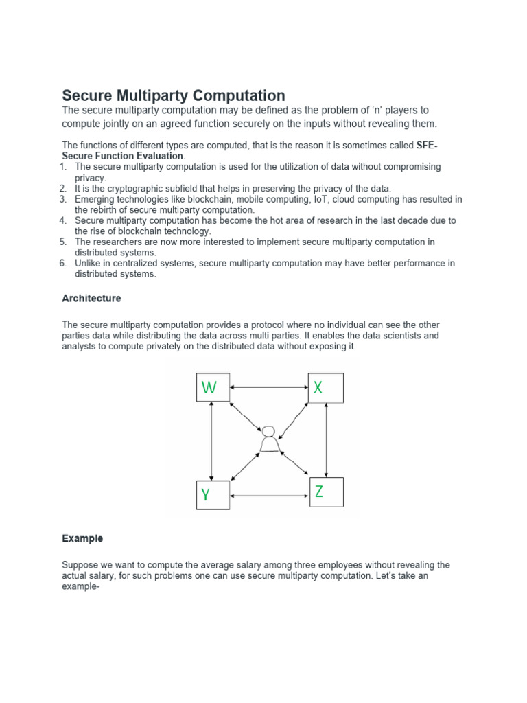 Secure Multiparty | PDF