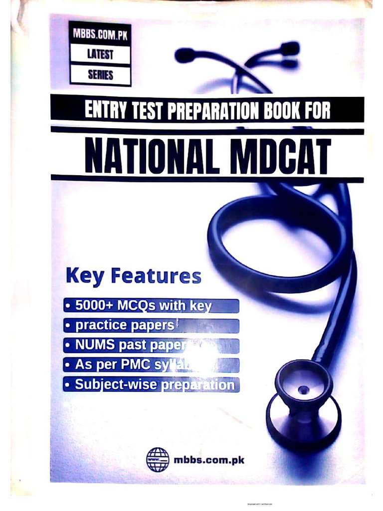 Entry Test Preparation Book For National Mdcat-Mdcat by Future Doctors ...