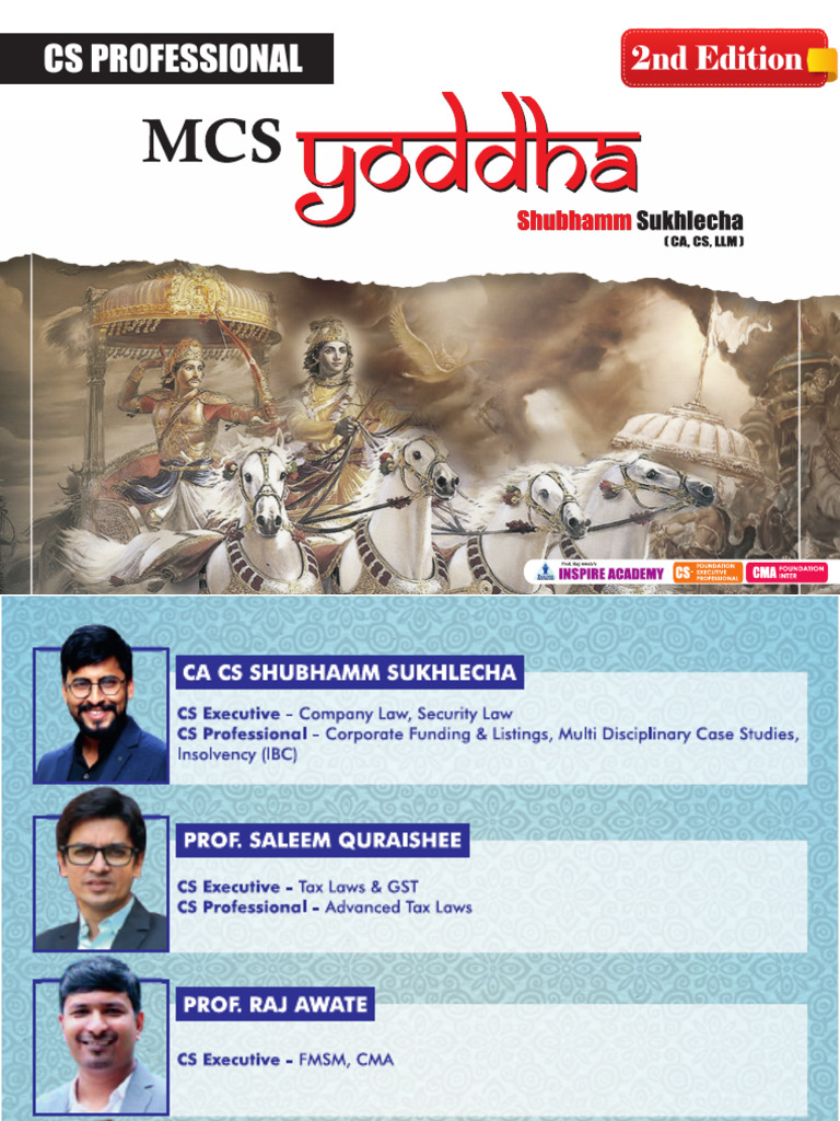 Yoddha cs prof unique 123 | PDF | Limited Liability Partnership | Business