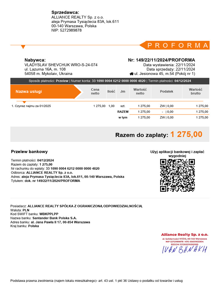 Proforma_149_22_11_2024_PROFORMA (1) | PDF