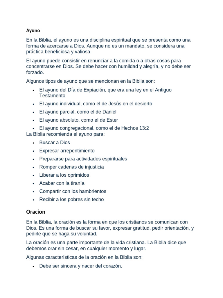 Ayuno | PDF | Rápido | Oración