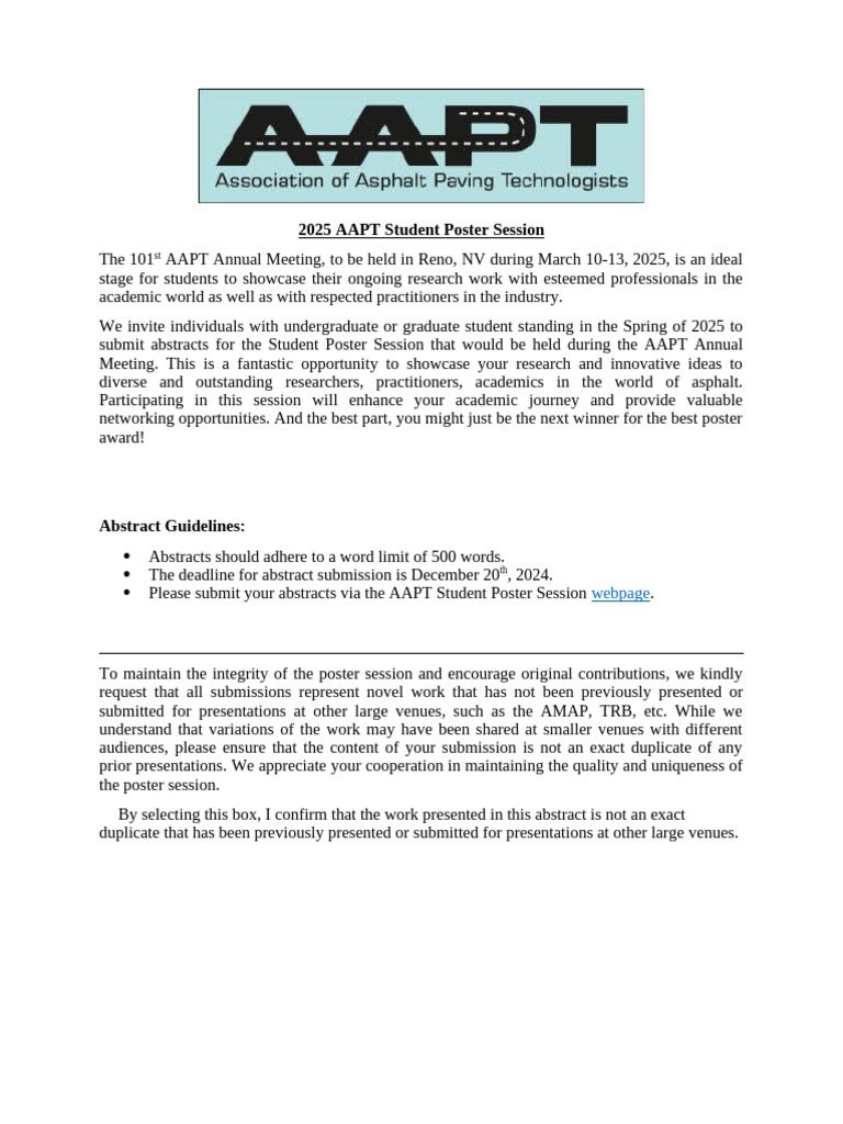 2025 AAPT Poster Session Instructions and Template - Draft | PDF