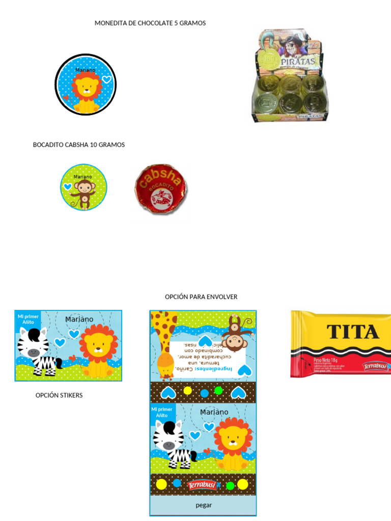 Candy Animalitos Nene 1 | PDF