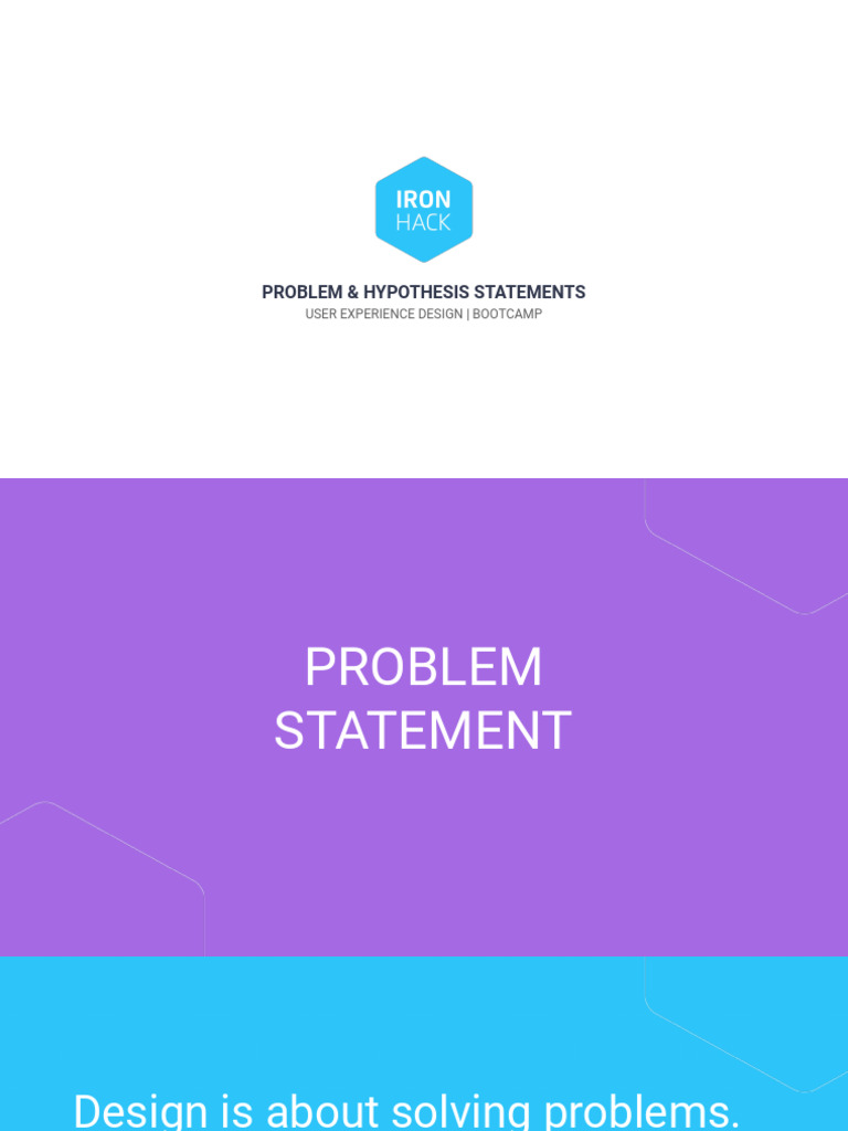 Problem and Hypothesis Statements Guide | PDF