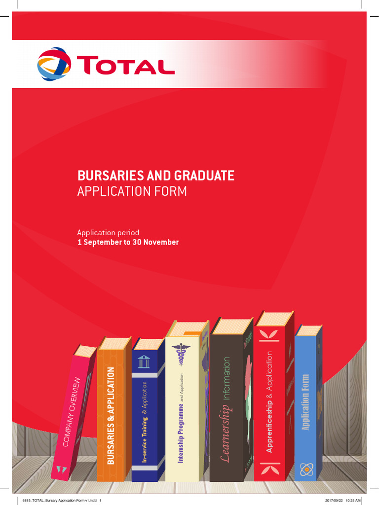 Total Bursary Application Form | PDF | Educational Stages