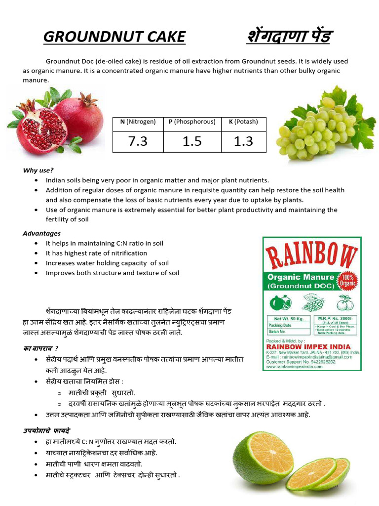 Organic Manure Groundnut | PDF