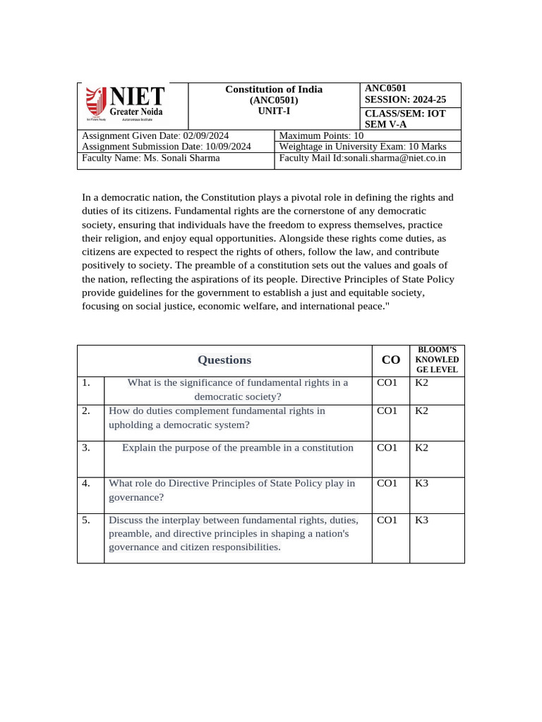 Assignment-1 COI | PDF